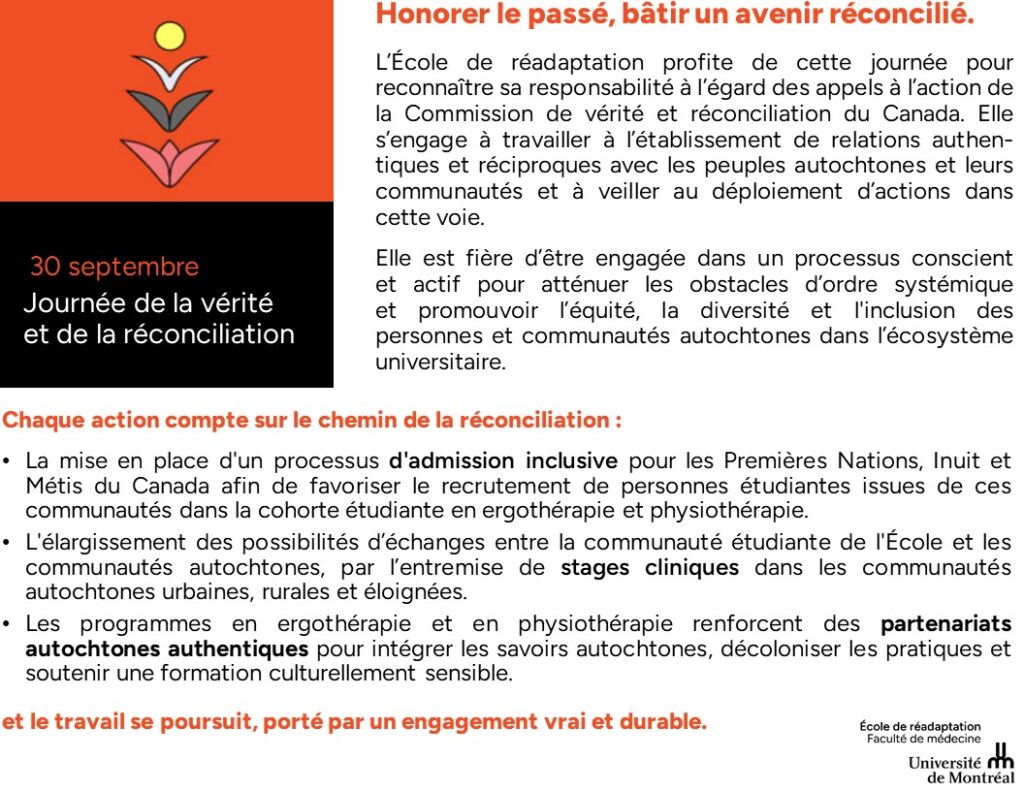 Journée nationale de la vérité et de la réconciliation - École de ...